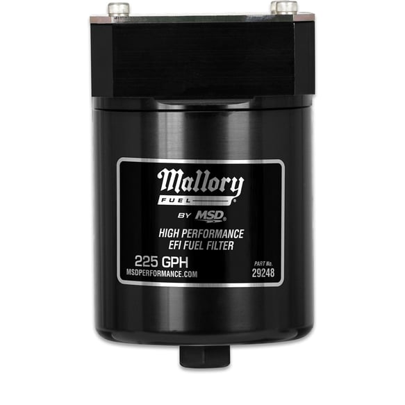 MAL29248 MALLORY HIGH PRESSURE EFI FUEL FILTER 10 Micron filter with ...
